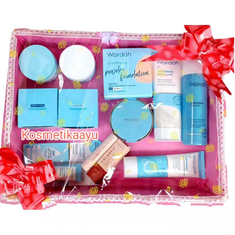 Jual Paket Seserahan Wardah terbaru lengkap / Seserahan Skincare dan ...