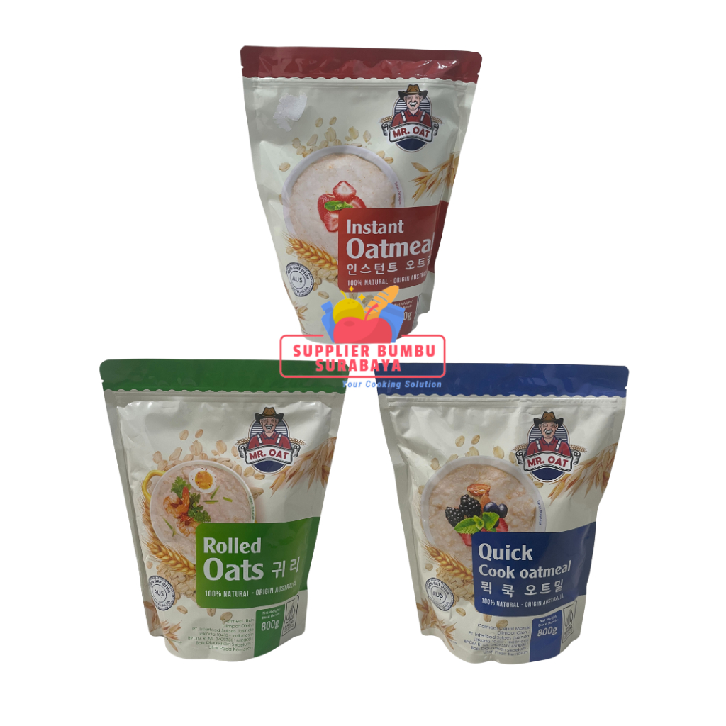 Jual Mr Oat Australian Havermout Oatmeal 800g | Shopee Indonesia