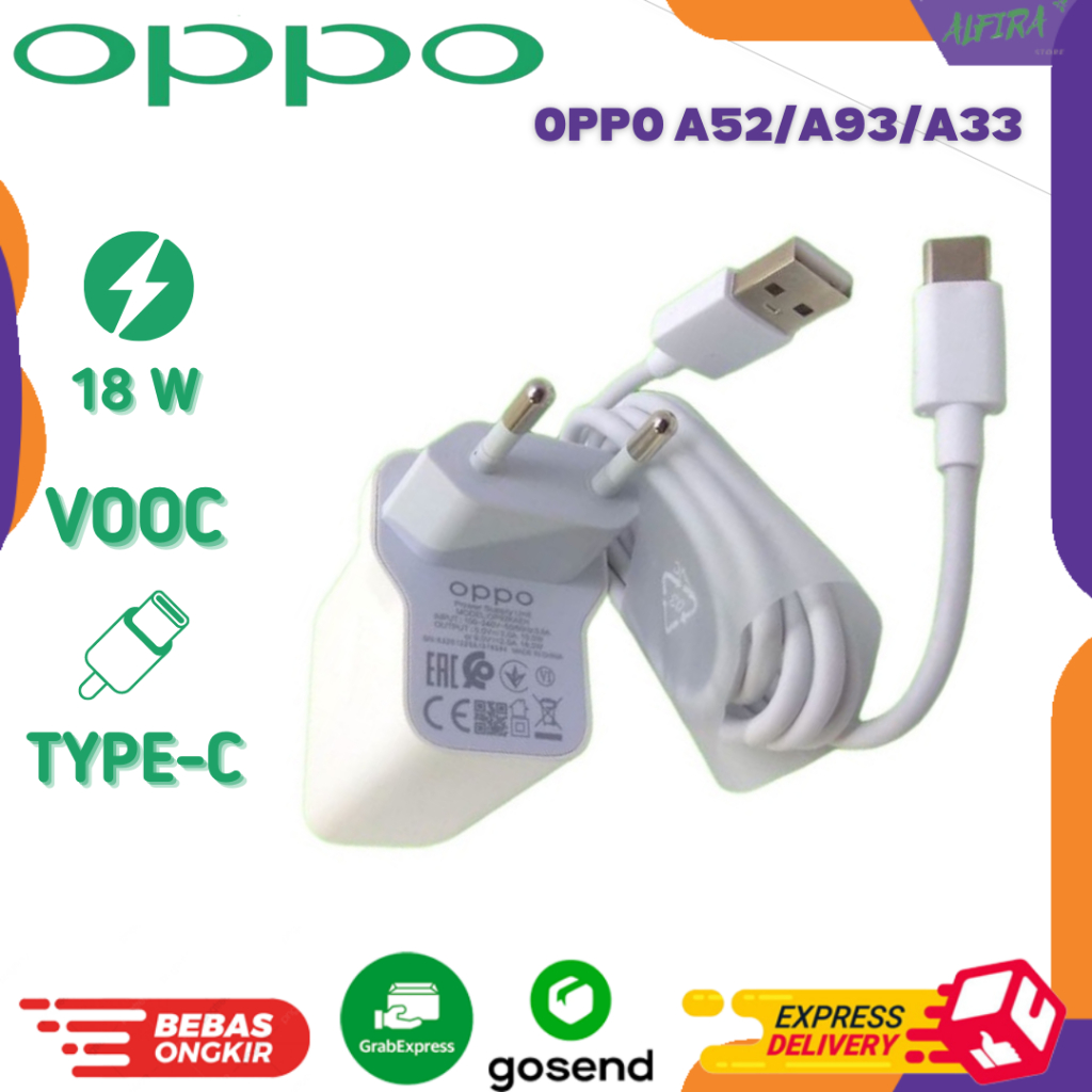 Jual Original Charger Oppo 18W Type C ORIGINAL 100% Fast Charging 18 ...