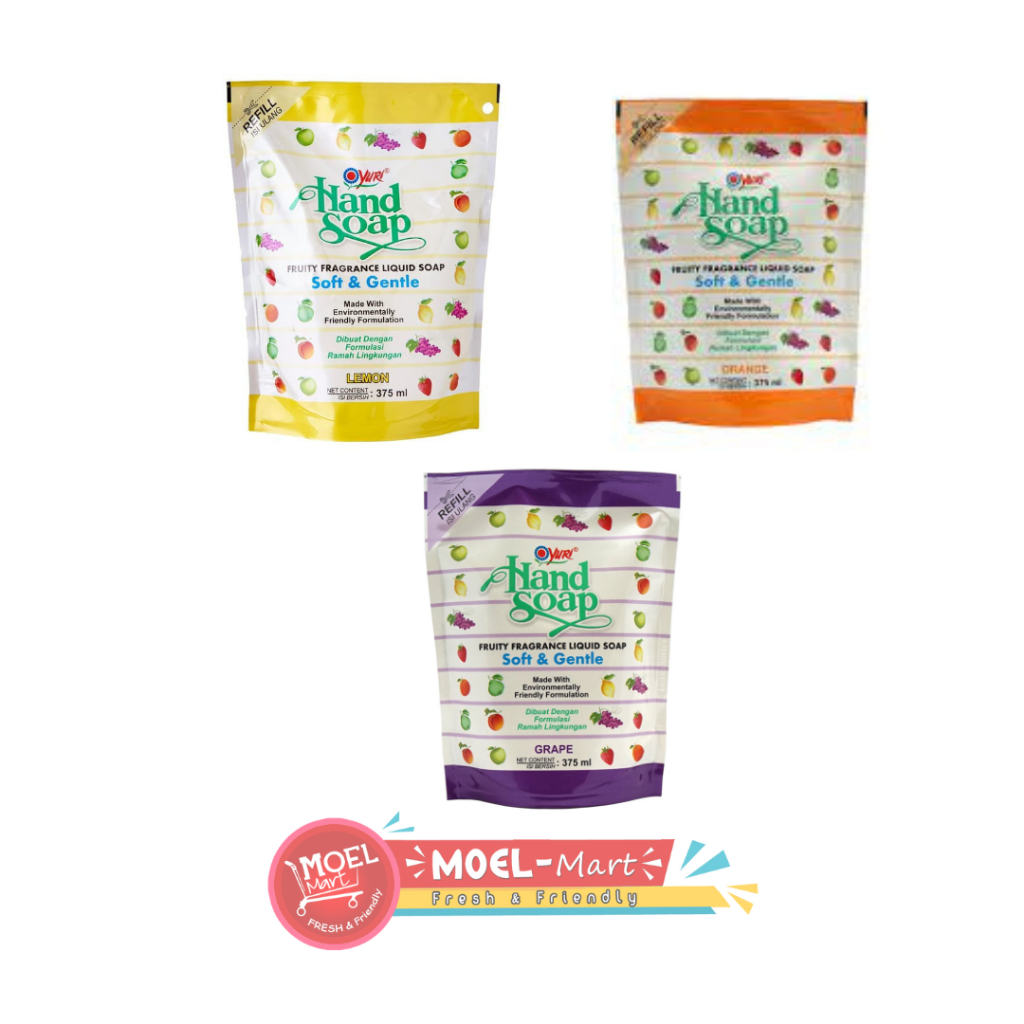 Jual YURI Hand Soap Refill Liquid 375ml | Shopee Indonesia