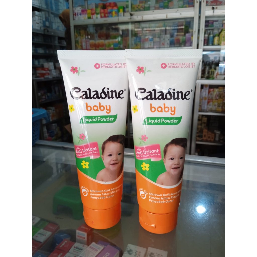Jual CALADINE BABY LIQUID POWDER TUBE 100GR | Shopee Indonesia