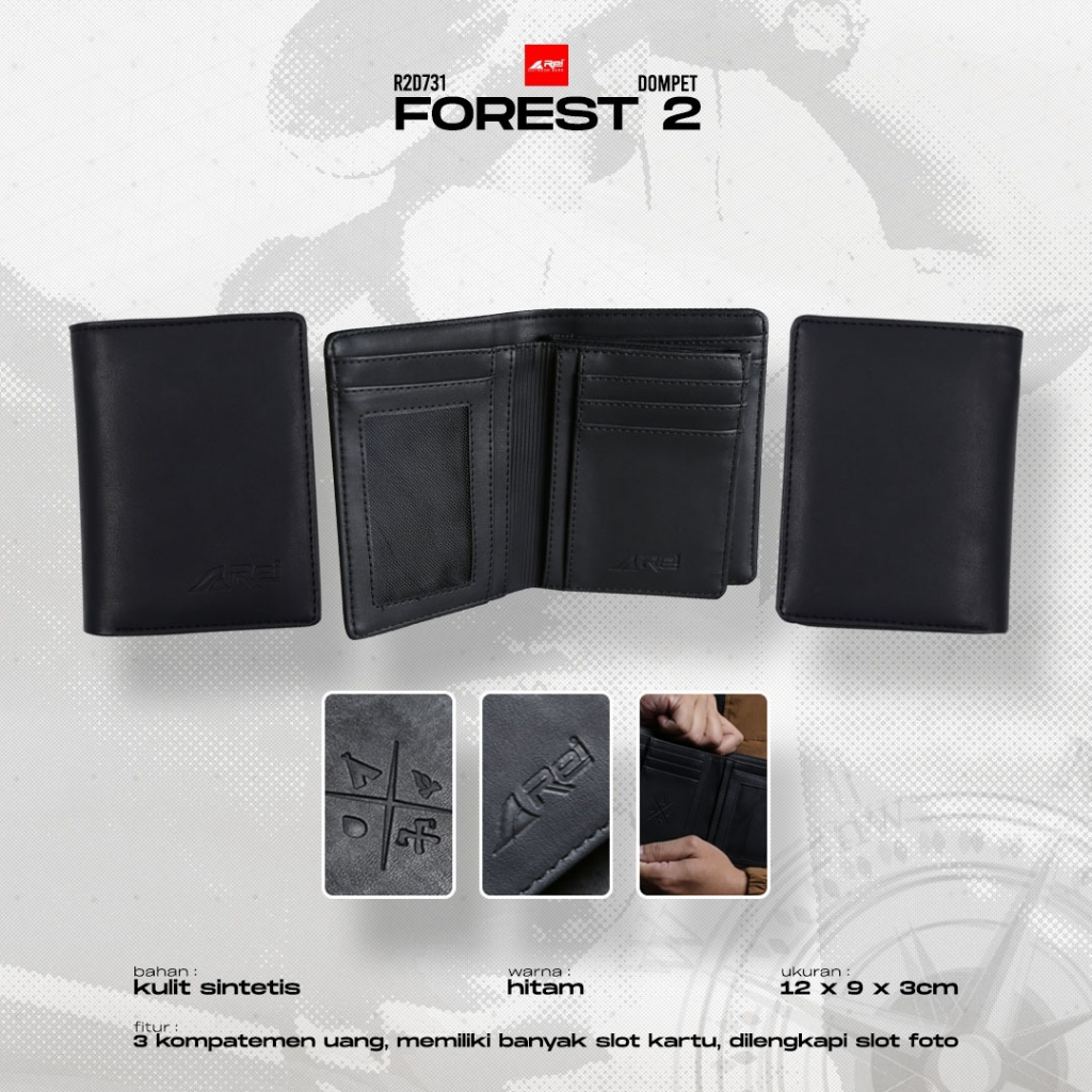 Jual Dompet / Wallet Pendek Pria Forest R2 Arei Outdoorgear | Shopee ...
