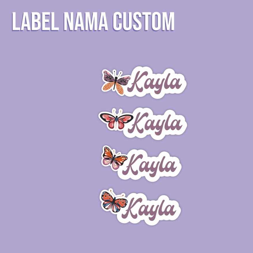 Jual STIKER LABEL NAMA ANAK CUSTOM WATERPROOF LABEL NAMA CUSTOM ...