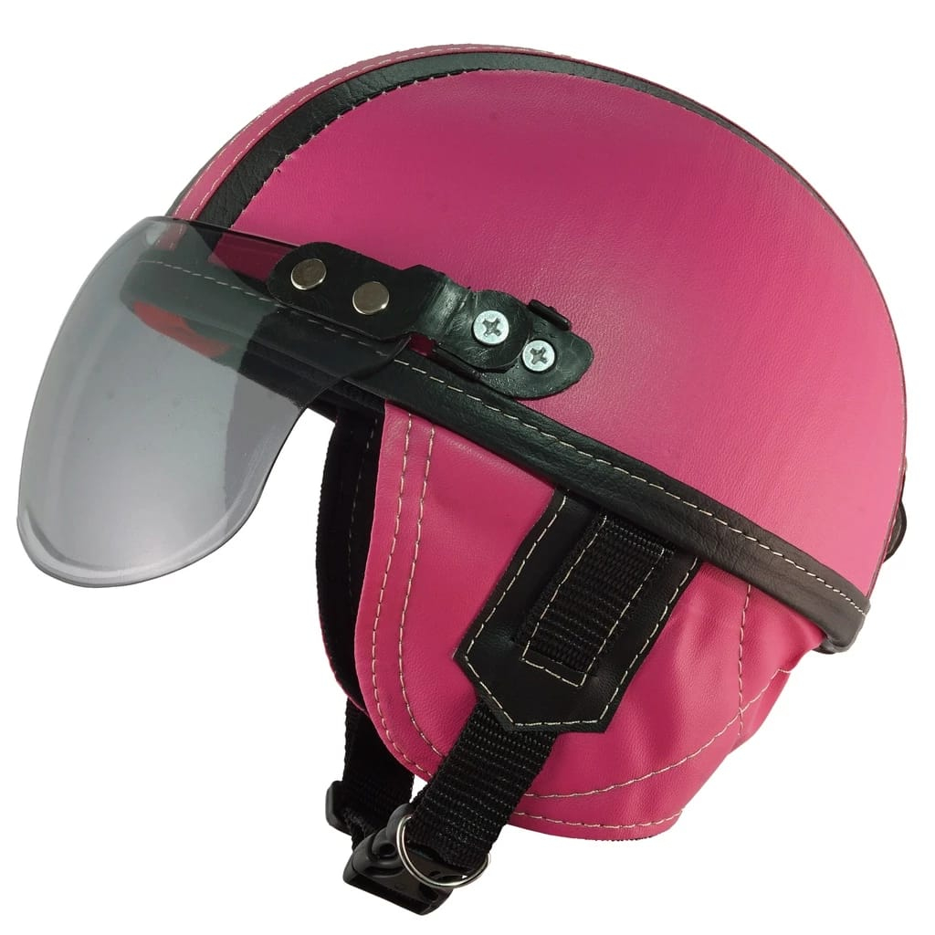 Jual Helm anak cewek retro 1 sampai 4 tahun kaca riben safety riding ...