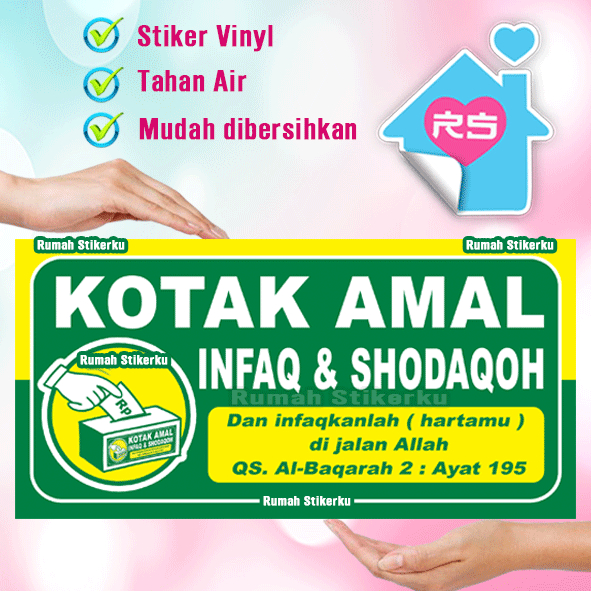 Jual Stiker KOTAK AMAL - stiker vinil Laminasi Glossy | Shopee Indonesia