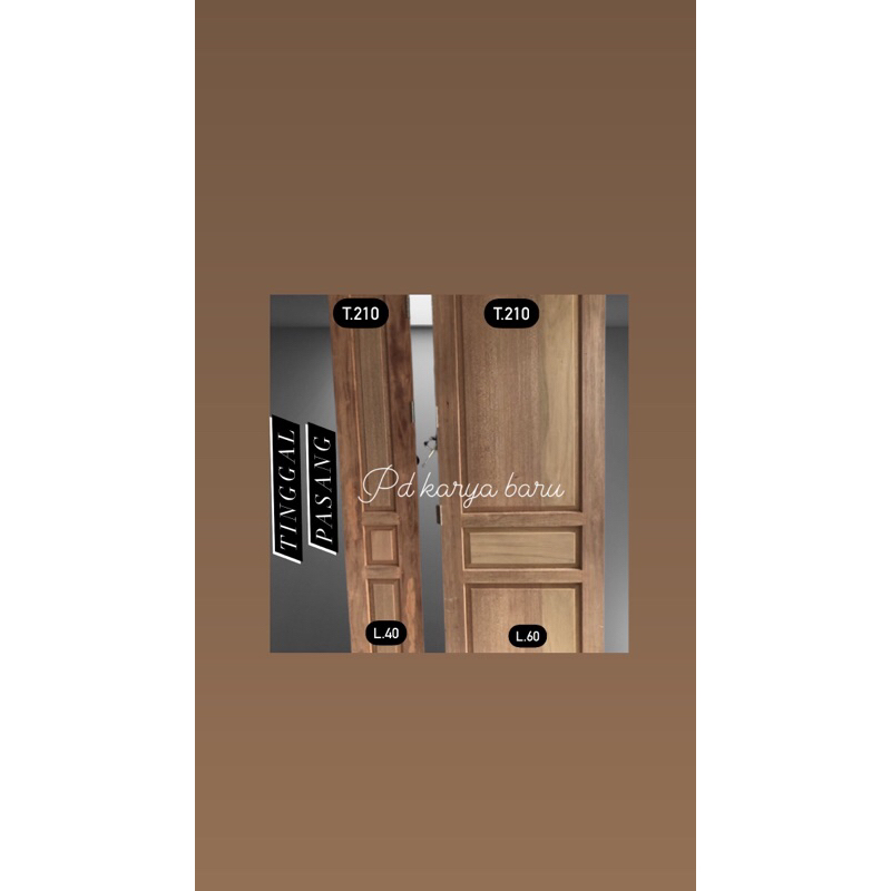 Jual Pintu Kayu | Pintu Utama | Pintu Tarung | Pintu Double Meranti ...