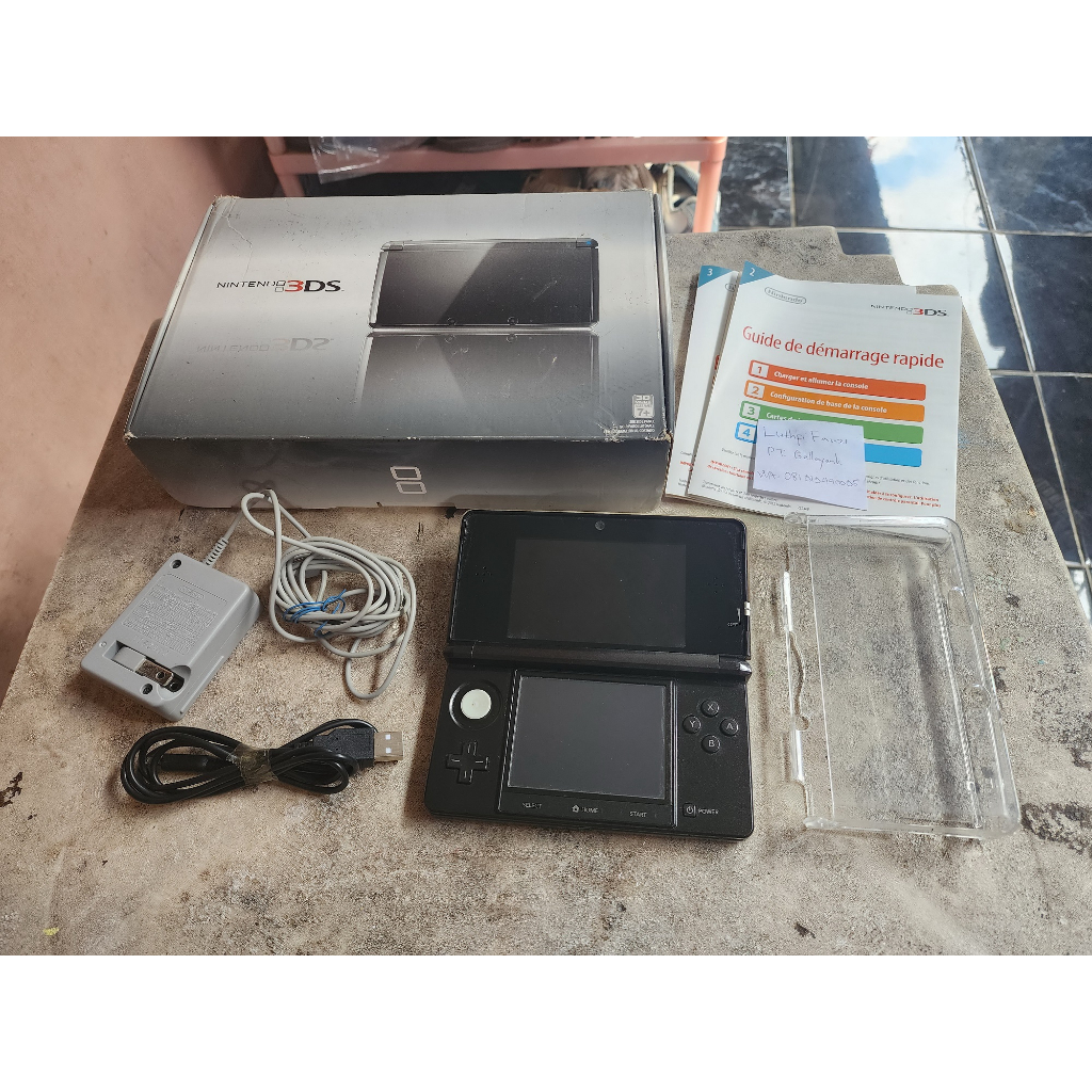 Jual Nintendo 3DS not XL Cosmo Black CFW Luma 32GB Fullset 08 | Shopee ...