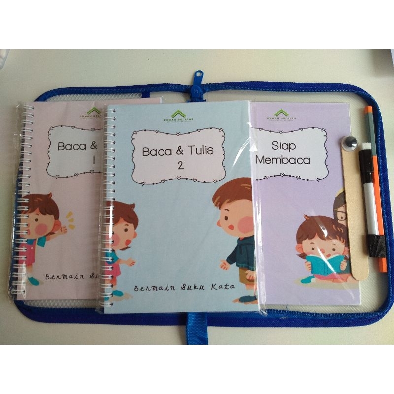 Jual BUKU BACA TULIS 1 & 2 + GRATIS 1 BUKU SIAP MEMBACA | Shopee Indonesia