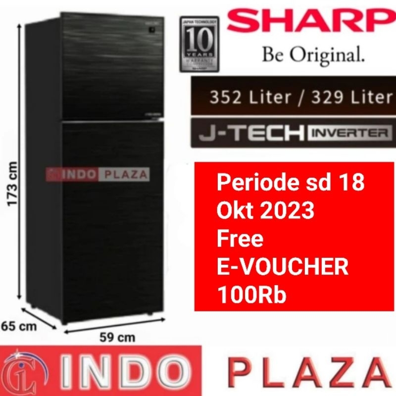 Jual KULKAS SHARP 2 Pintu JUMBO J-TECH INVERTER SJ-456GI-MK | Shopee Indonesia