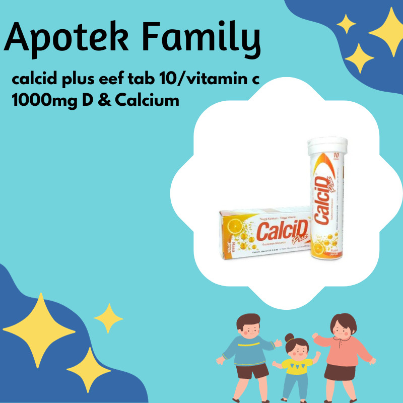 Jual calcid plus eef tab 10/vitamin c 1000mg D & Calcium | Shopee Indonesia