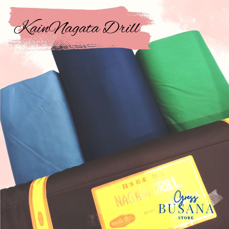 Jual Kain Nagata Drill Bahan Seragam Celana Rok Seragam Kantor | Shopee ...