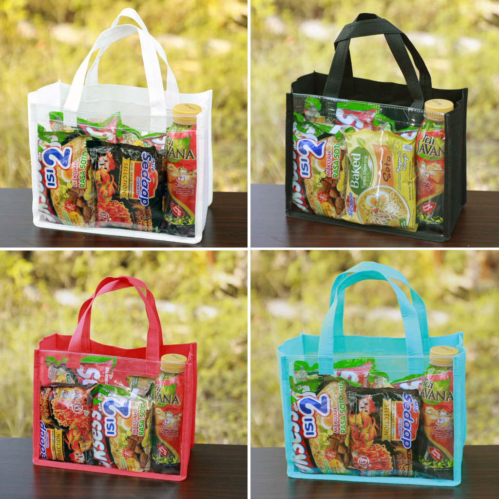 Jual Tas Hampers P25xL13xT20 Mika Spunbond Bening Transparan | Shopee ...
