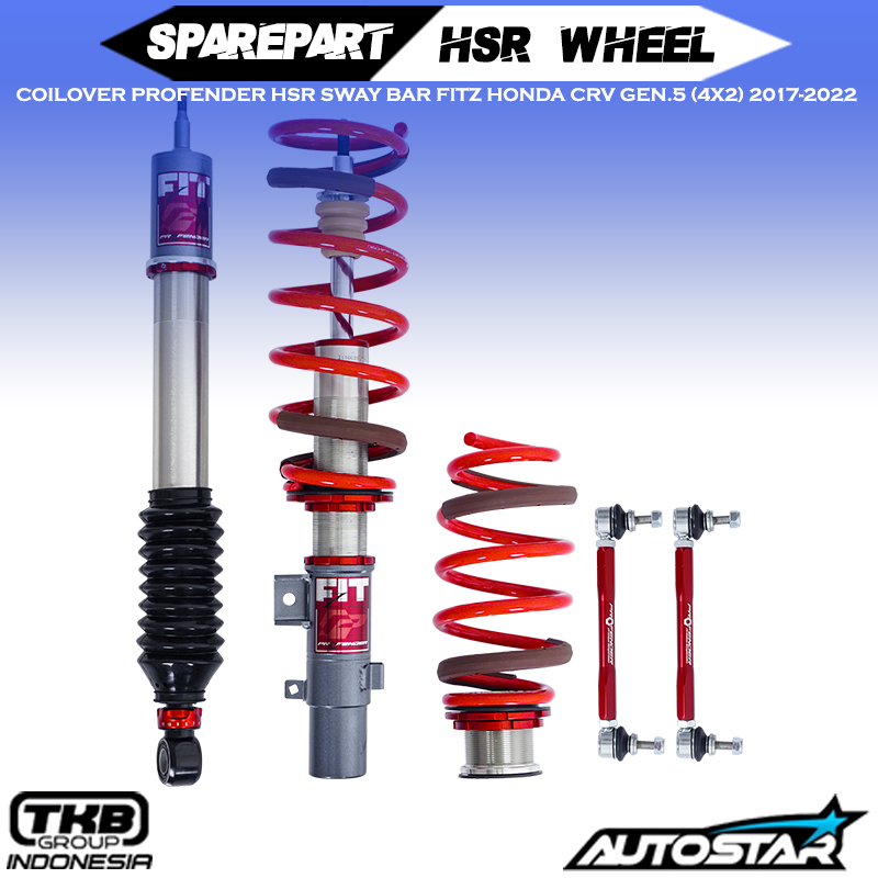 Jual COILOVER Mobil Honda CR-V Tahun 2017 sampai 2022 PROFENDER HSR ...