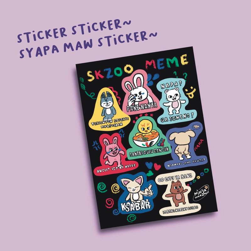 Jual Sticker SKZOO meme || stay kids skz fanart fanmade | Shopee Indonesia