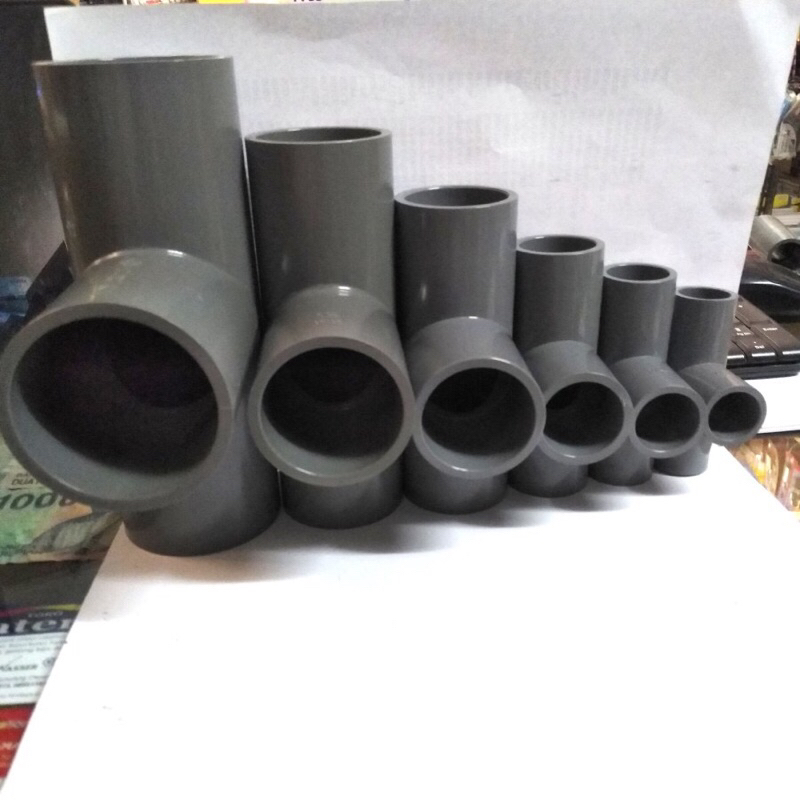 Jual Tee PVC / T / Sambungan Pipa 1/2”, 3/4", 1” | Shopee Indonesia