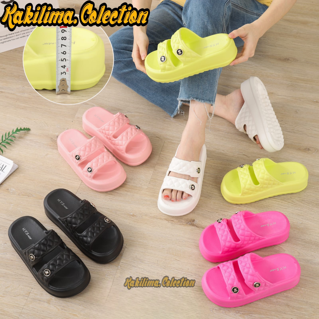 Jual (wajib naik satu angka) Sandal eva rubber wanita sendal chava ...