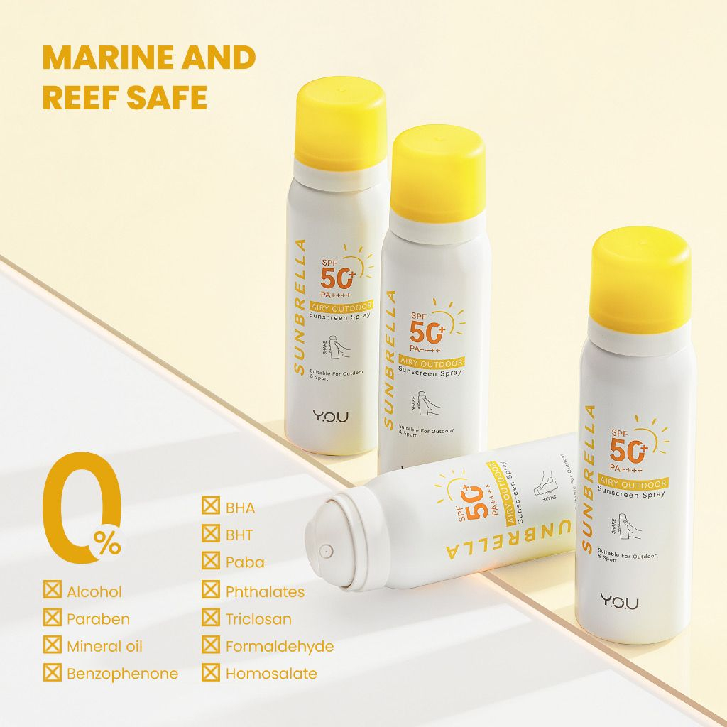 Jual BPOM YOU Sunbrella Airy Outdoor Sunscreen Spray SPF50+ PA ...