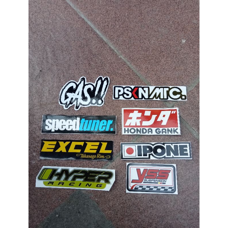 Jual Stiker sponsor logo racing herex (bijian) GAS YSS HONDA GANK ...