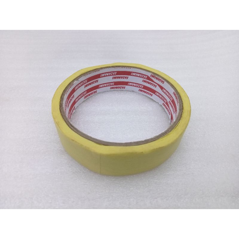 Jual lakban kertas double tape dabel tip lakban kain sazanami | Shopee ...