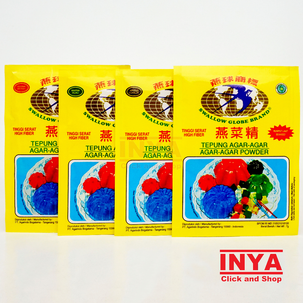Jual Swallow Globe Brand Tepung Agar-Agar Rumput Laut - Seaweed Powder ...