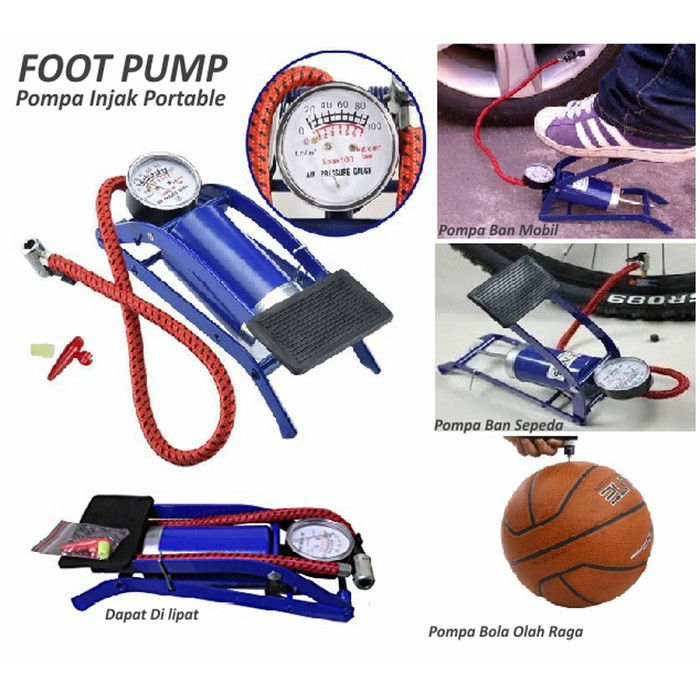 Jual Pompa Injak Darurat Foot Pump Untuk Ban Mobil Motor Sepeda dll ...