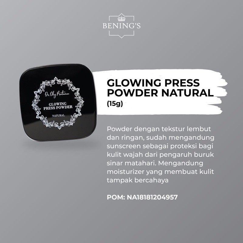 Jual Press Powder Benings Clinic By Dr.Oky Pratama Bedak Bening's ...