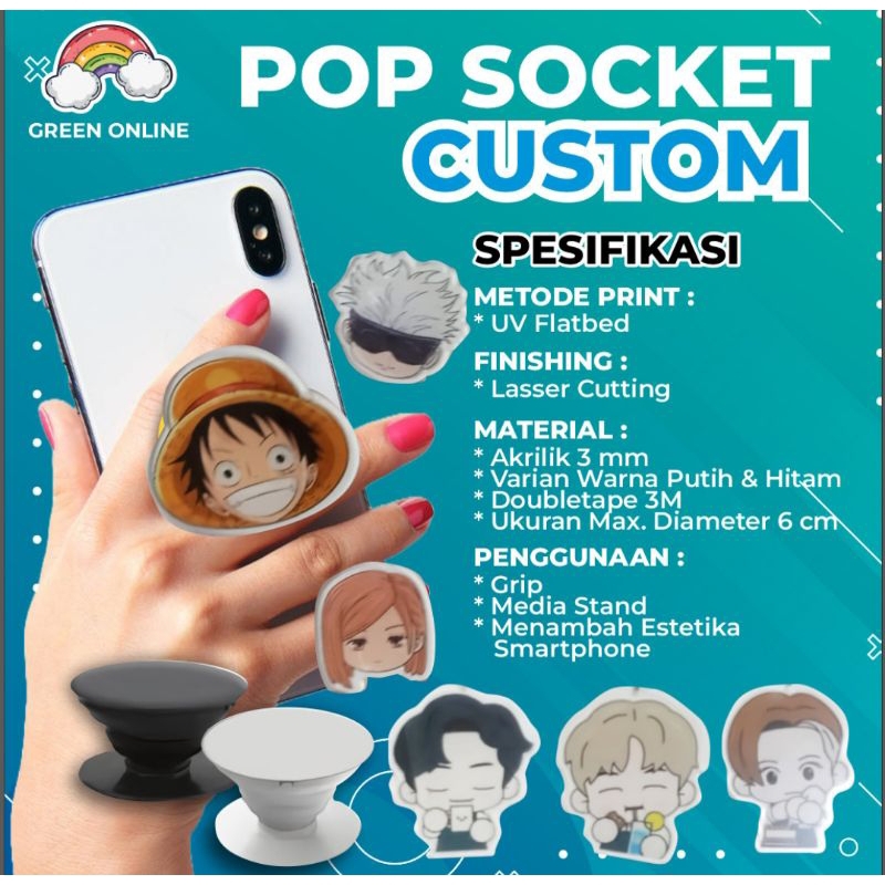 Jual CUSTOM POP SOCKET | CUSTOM GRIPTOK | POPSOCKET PHOTO CUSTOM ...