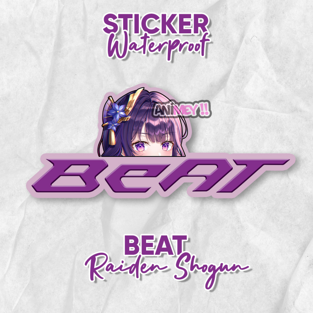 Jual Stiker Raiden Shogun Logo Beat / Stiker Anime Waterproof | Shopee ...