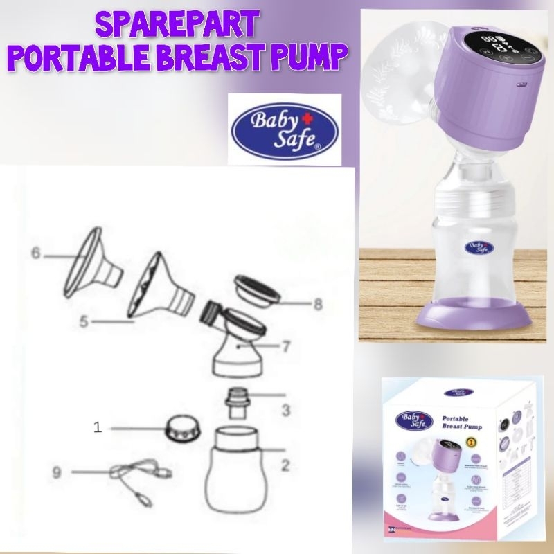 Jual Terjamin Pas Sparepart Pompa Asi Baby Safe Portable Breast pump ...