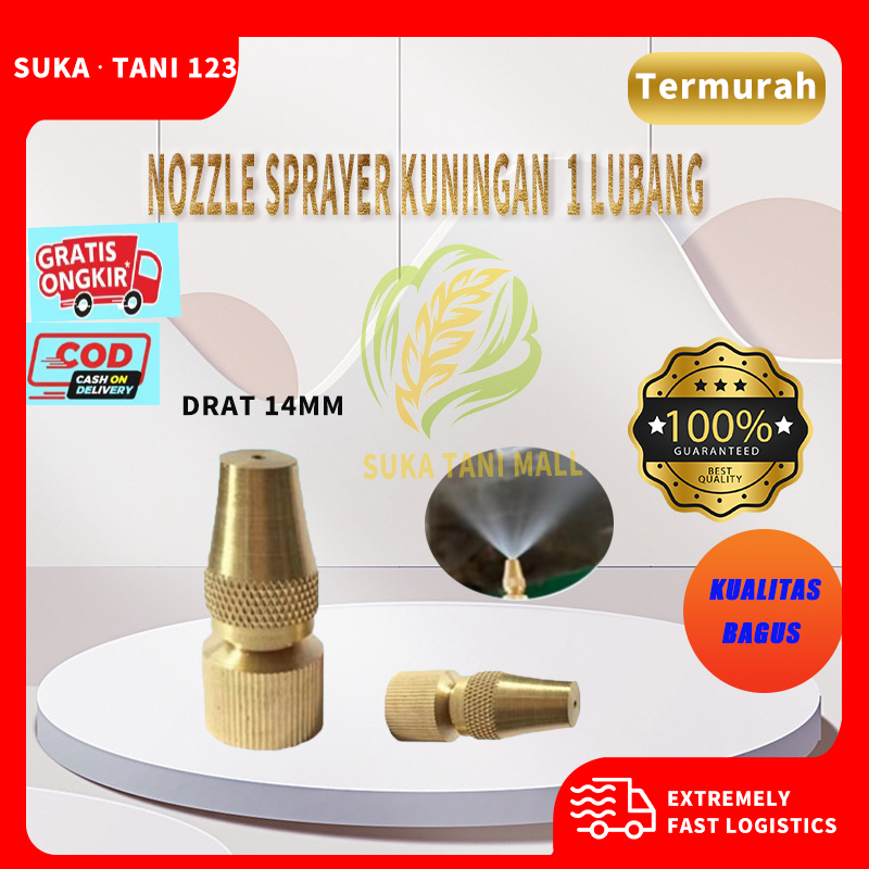 Jual Nozzle Sprayer Nozel Spuyer Kuningan Kabut Embun Halus 1 Mata ...