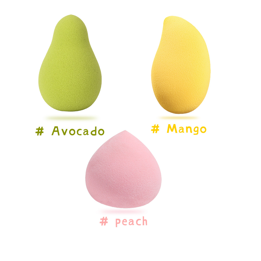 Jual SANIYE 1pcs Makeup Puff Fruits Sponge 6 Warna Drop-shaped Y37 ...
