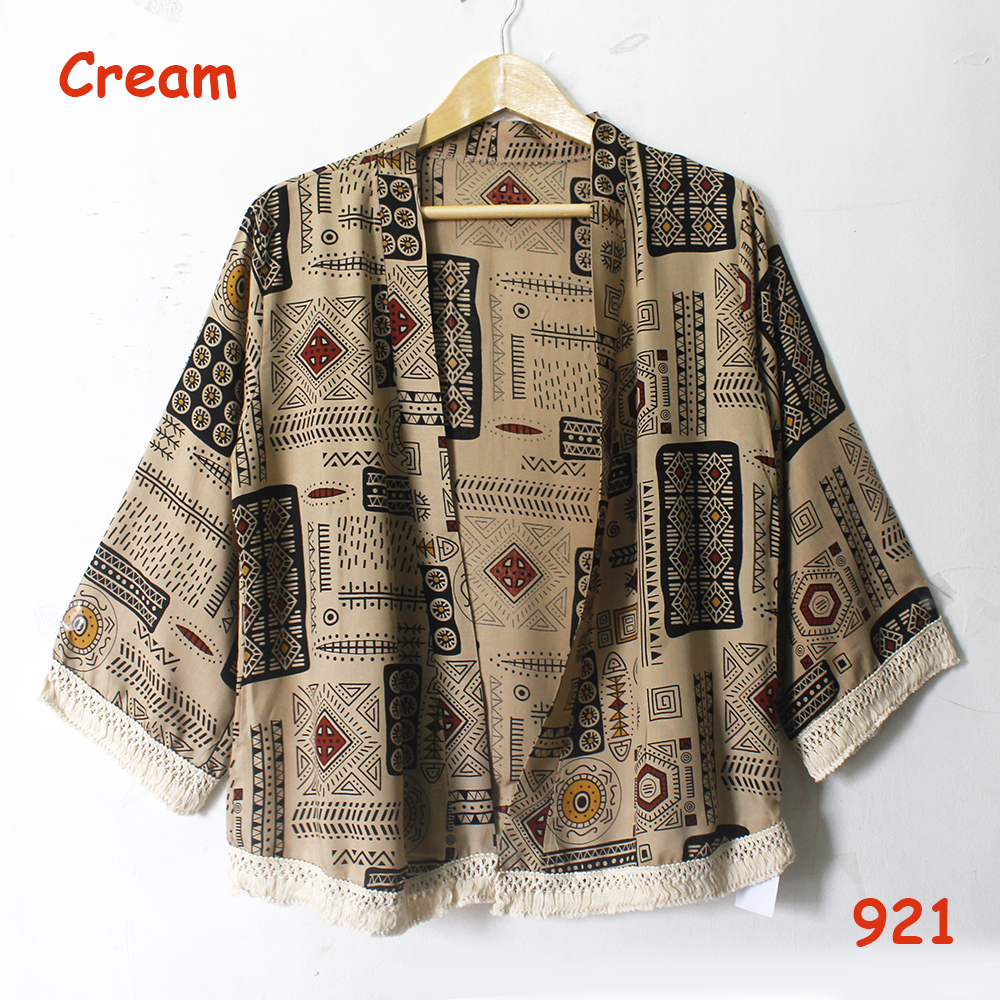 Jual JakartaFashion - cardigan tribal motif etnic bohemian bahan adem ...