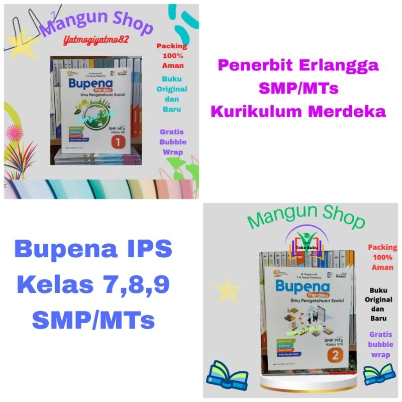 Jual Buku Bupena Merdeka IPS Kelas 7,8,9 SMPMTs Kurikulum Merdeka | Shopee Indonesia