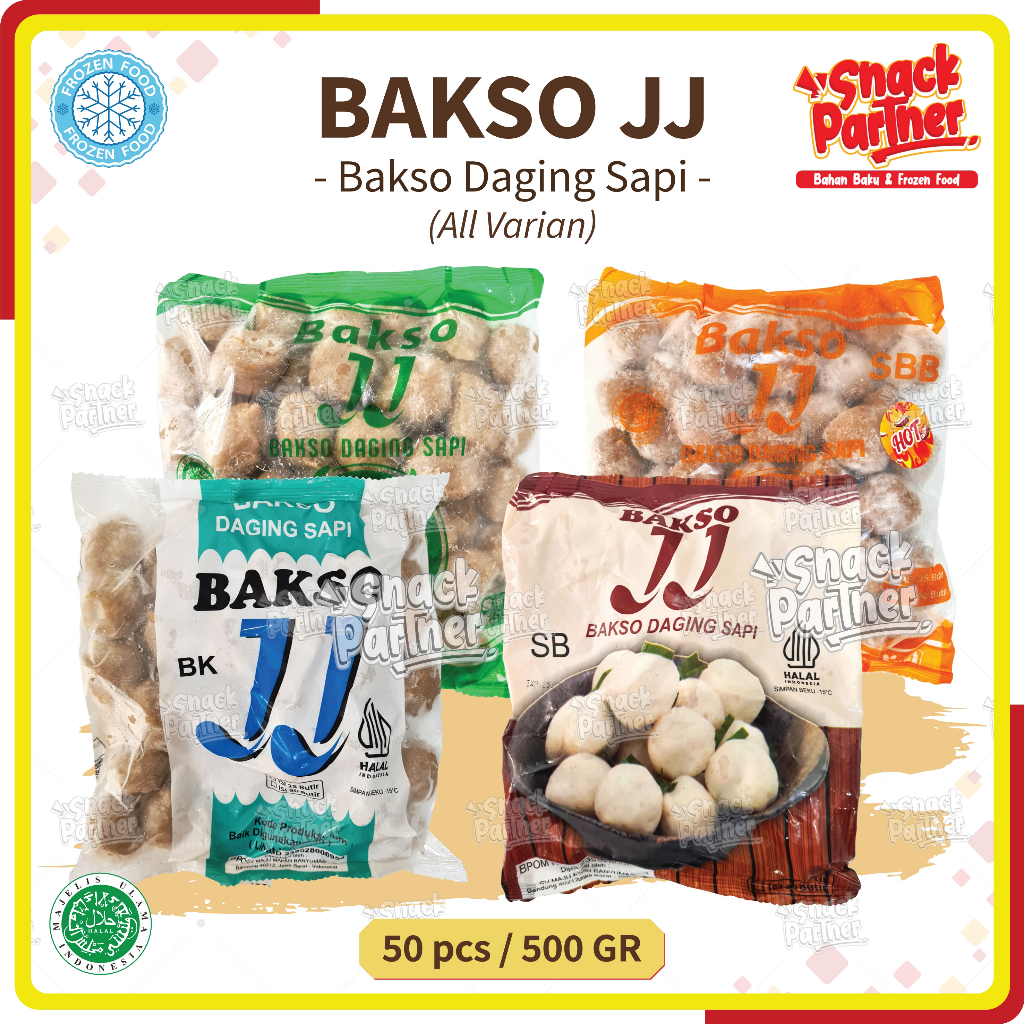 Jual BAKSO JJ Daging Sapi 50 PCS / 500 GR - Original SB Premium Urat ...
