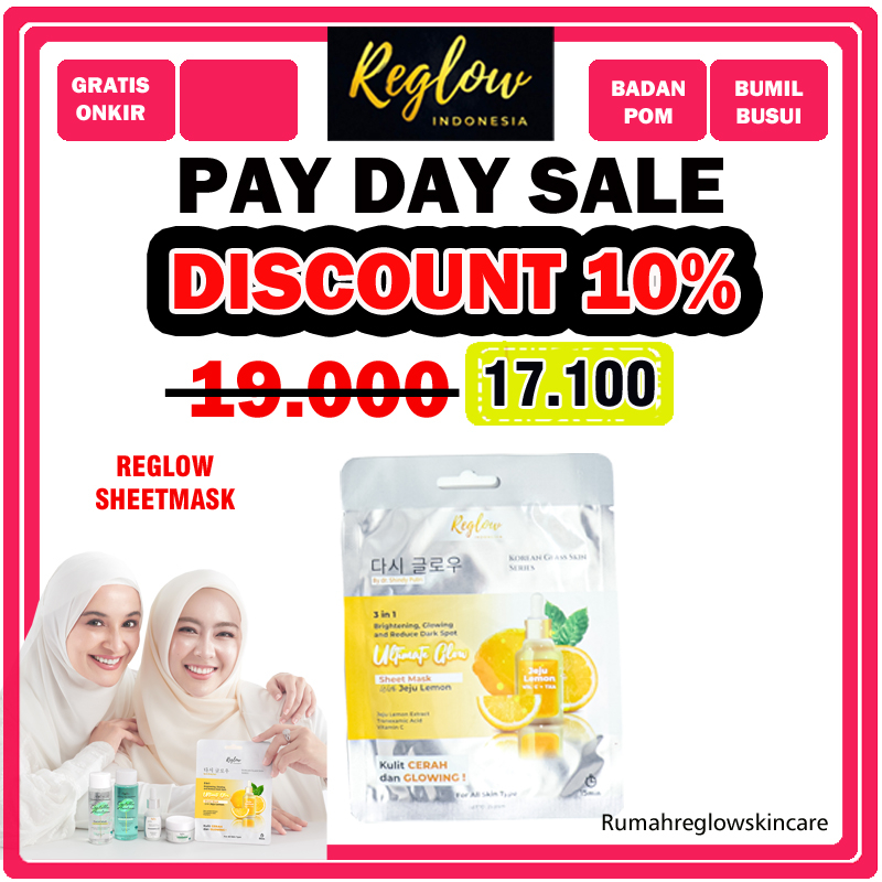 Jual PROMO HEBOH masker regglow masker reg glow reglow masker wajah ...