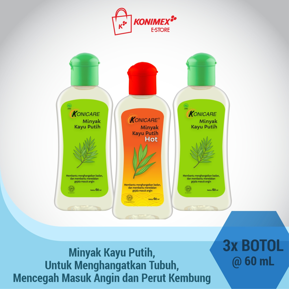 Jual Konicare Paket Minyak Kayu Putih 60 ml + Hot 60 ml (Triple Pack) | Shopee Indonesia