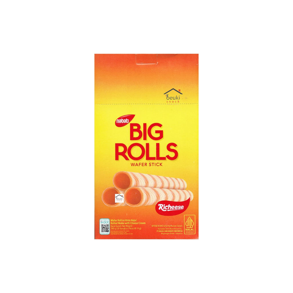 Jual Nabati Big Rolls Richeese Wafer Roll Keju Ukuran Jumbo | Shopee ...
