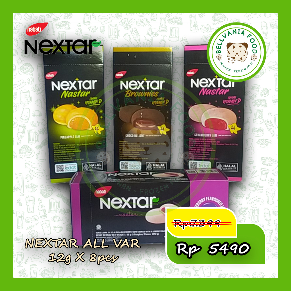 Jual NEXTAR KUKIS ISI COKLAT STROBERI NANAS MURAH LEZAT EKONOMIS BOX ...
