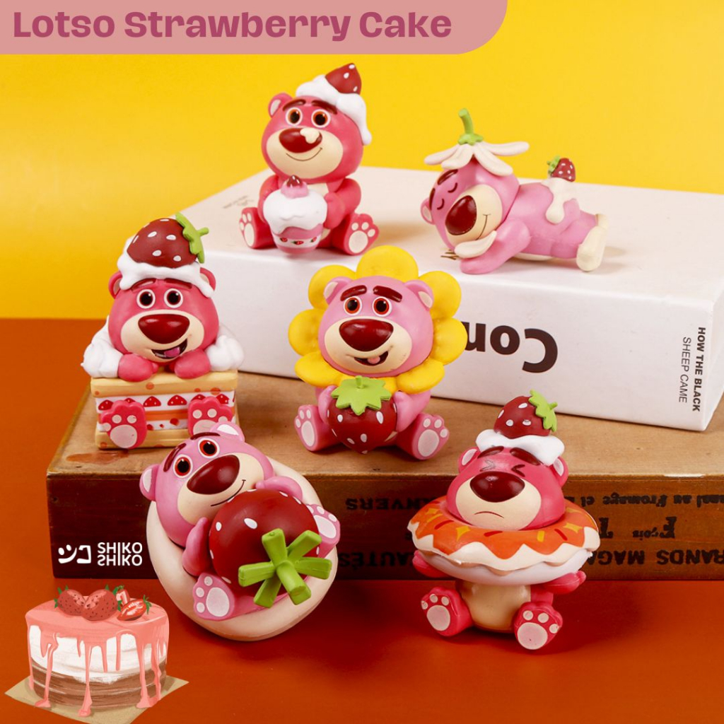 Jual FGlt Figure Lotso Strawberry Cake Toy Story 3 Pink Bear Small ...