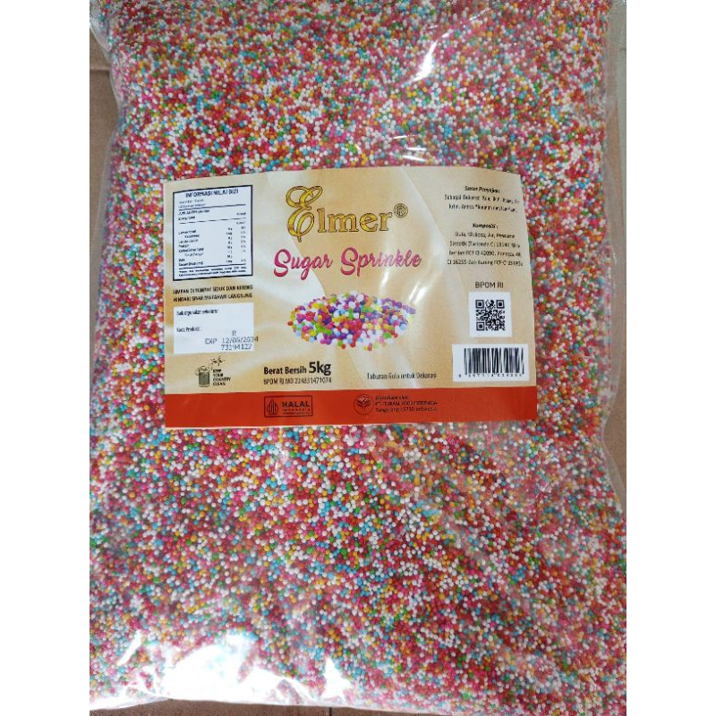 Jual Elmer Sprinkle Sugar Trimit Kemasan REPACK 1 KG | Shopee Indonesia