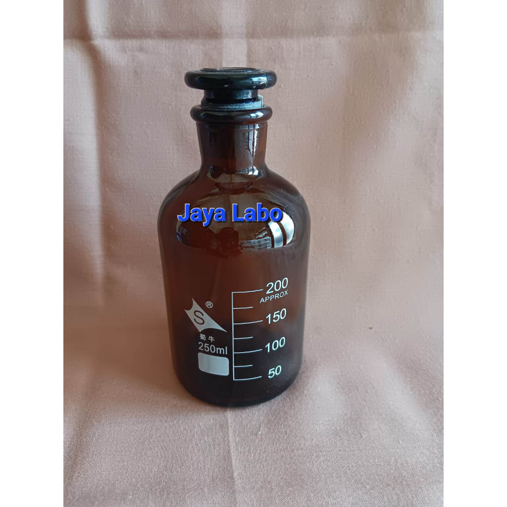 Jual RRC REAGENT BOTTLE Vol. 250 ml Brown/ Amber/ Coklat / Botol Reagen ...