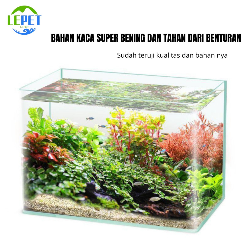 Jual LEPET Akuarium Ikan JR510 (30/35/40 cm) Tangki Ikan Mini dengan ...