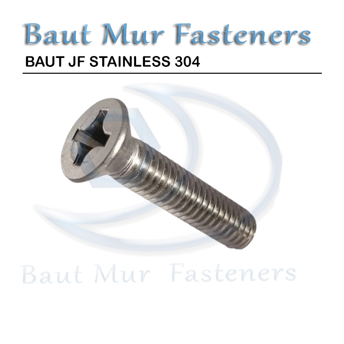 Jual Baut JF Stainless 304 M3 X 12mm | Shopee Indonesia