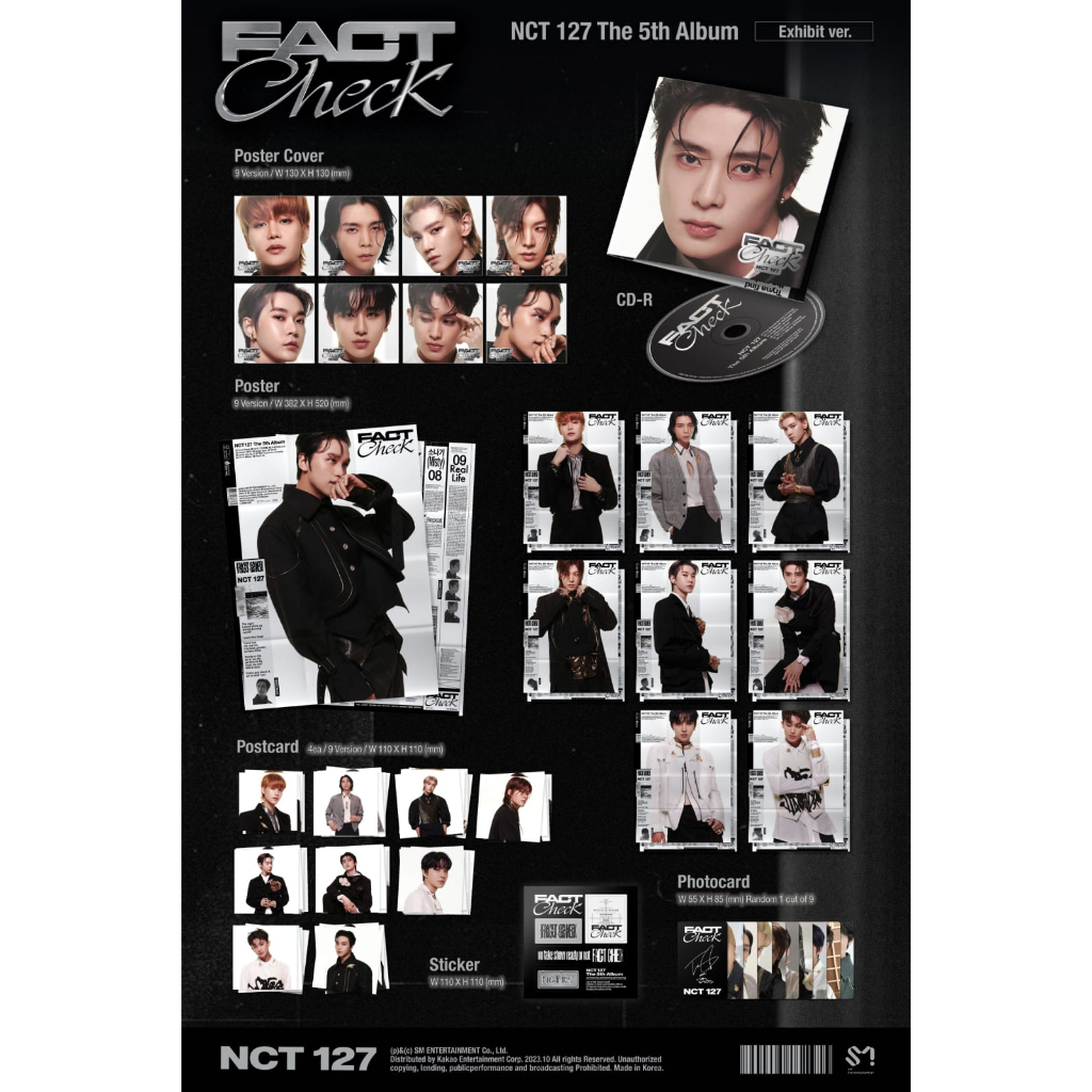 Jual [READY STOCK] ALBUM NCT 127 - FACT CHECK [POSTER/EXHIBIT VER.] VER ...