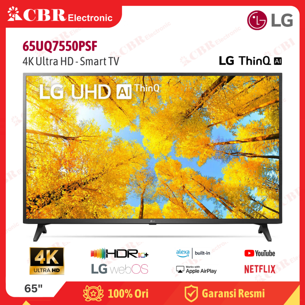 Jual TV LG 65 Inch LED 65UQ7550PSF (4K UHD-Smart TV) | Shopee Indonesia