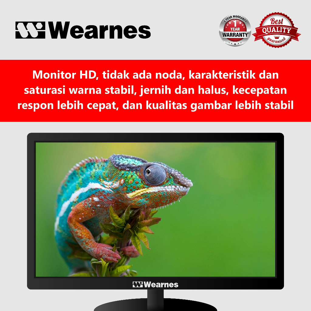 Jual Monitor Wearnes HD LED 15.6" High Resolution WL16W Berkualitas ...