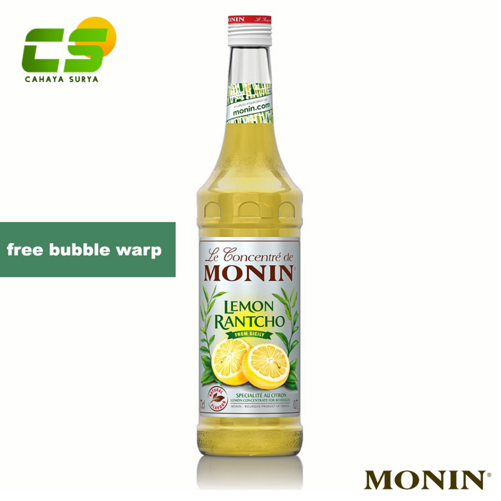 Jual Monin Syrup/Sirup - Lemon Rantcho Syrup 700 ml | Shopee Indonesia