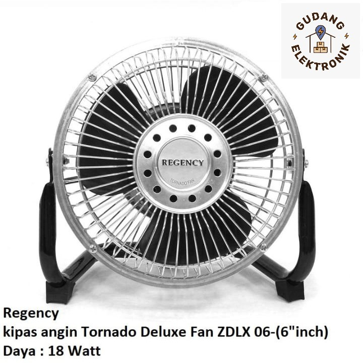 Jual Regency Kipas Angin Besi Tornado Deluxe ZDLX 06 DLX 6 (6 Inch) | Shopee Indonesia