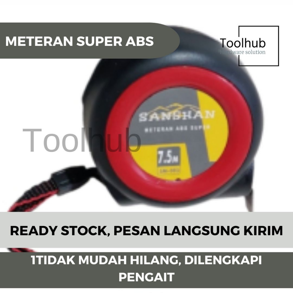 Jual METERAN SUPER ABS SANSHAN | METERAN BANGUNAN | HARGA METERAN | METERAN TUKANG AWET | Shopee ...