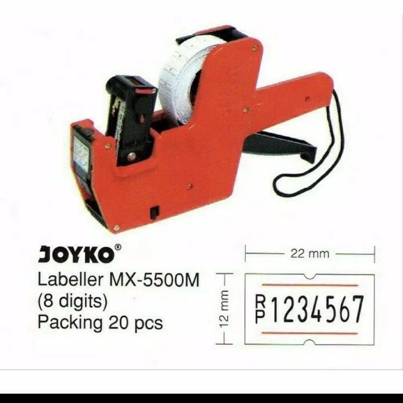 Jual Alat Mesin Label Harga / Price Labeller Joyko 1 Baris 8 Digit MX ...
